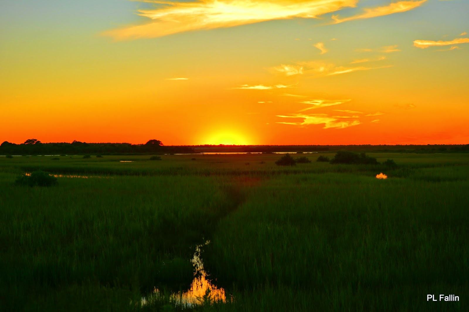 PL Fallin Photography: Sunset over Matanzas River and Marsh