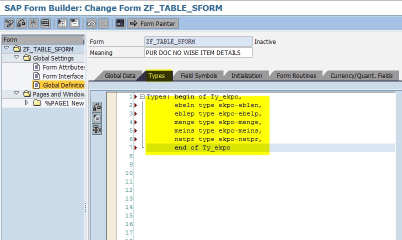 Amarmn.com - SAP ABAP, SAP UI5, SAP Fiori: WORKING WITH TABLES IN SMARTFORMS