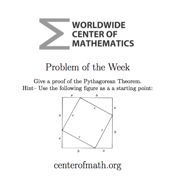The Center of Math Blog: Problem of the Week