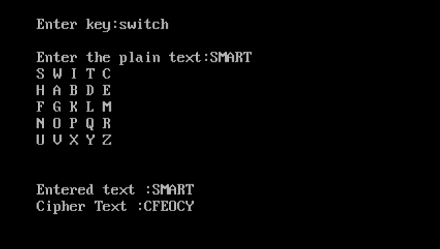 Write a C/JAVA program to implement encryption and decryption using ...