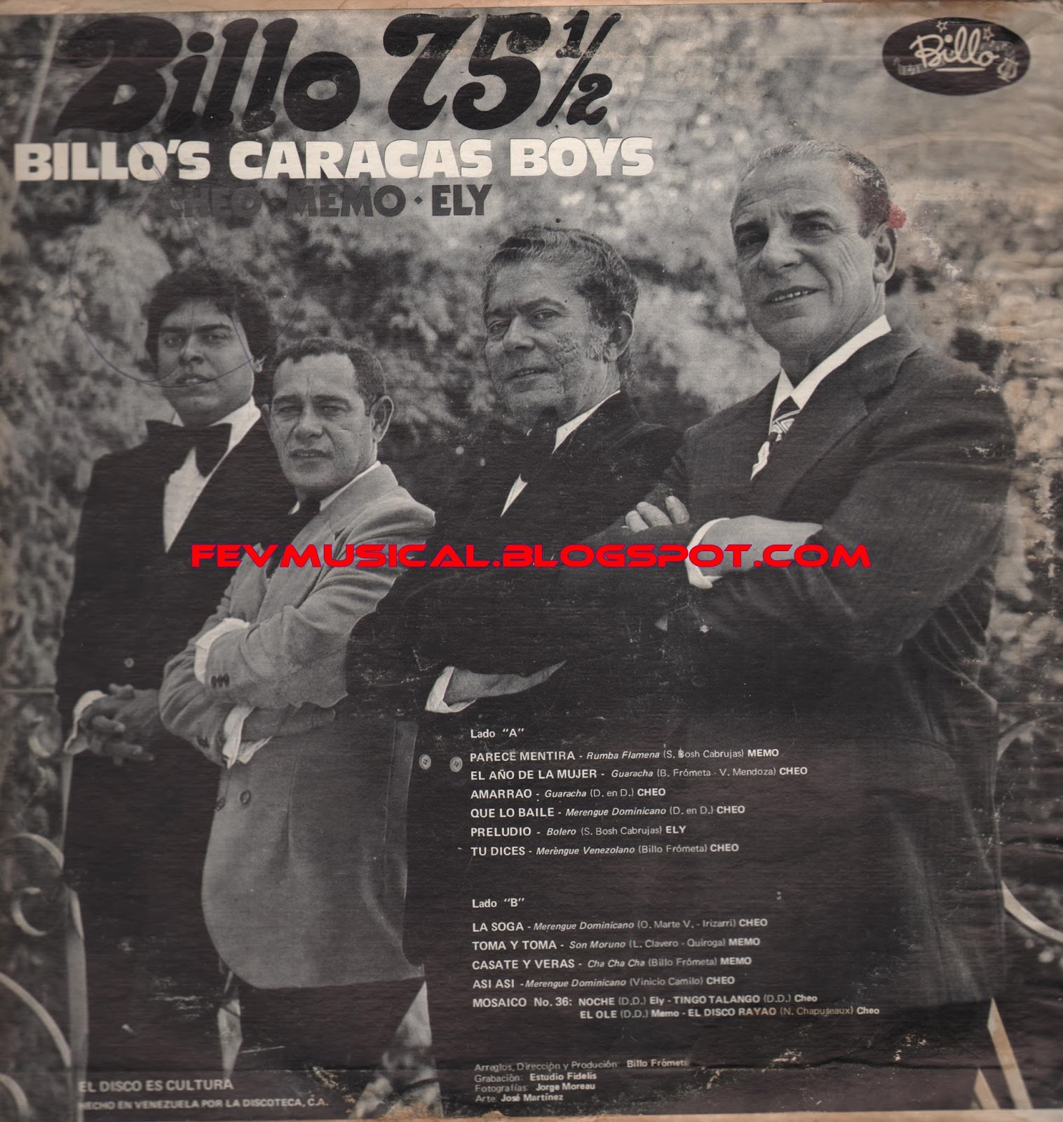 FEV MUSICAL: 1975 - Billo's Caracas Boys - Billo 75 (Billo)