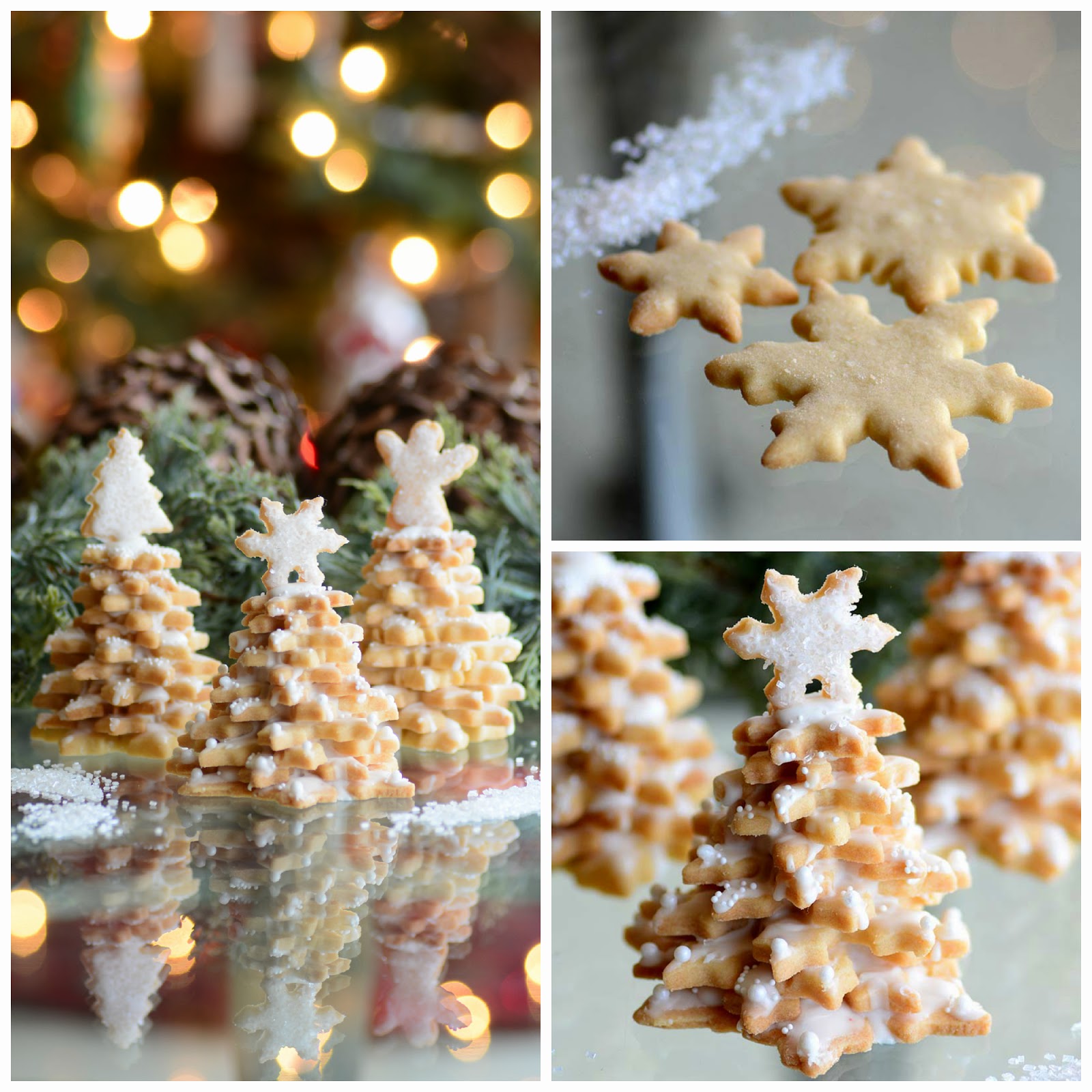 Savoring Time in the Kitchen: Snowflake Cookie Tree Stack