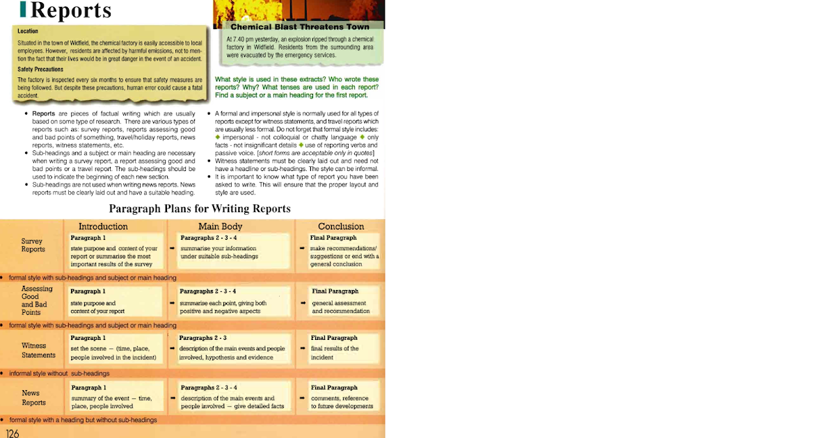 Writing -5 FCE Reports