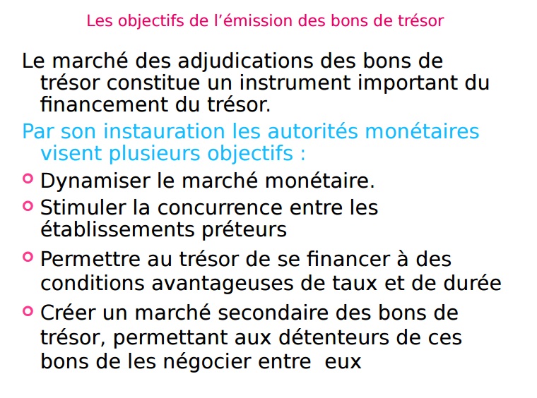 Le marché monétaire - Observatoire Banque Assurance et Finance