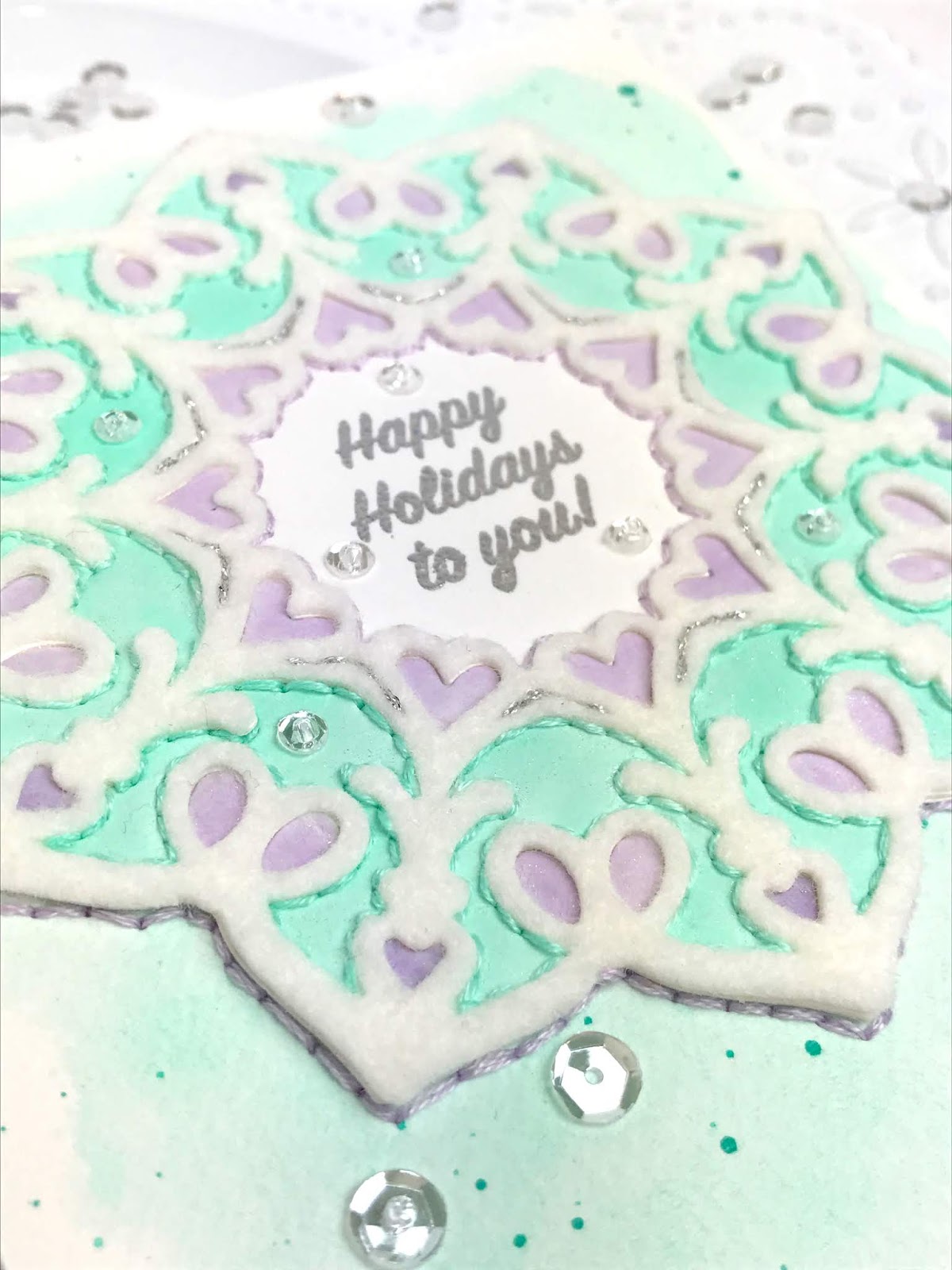 Die Cut Felt Snowflake: Spellbinders Charming Snowflake Doily ...