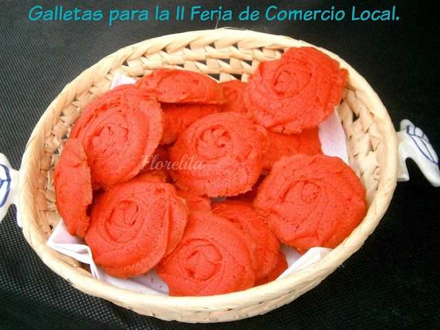 Florelila, recetas y aficiones....by Toñi Navarro: Galletas Rosas Rojas.