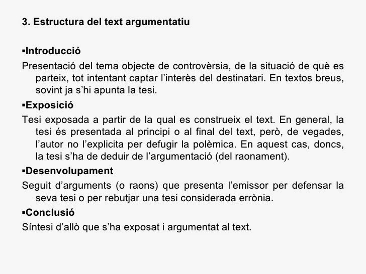Català 6è: Tema 2: El text argumentatiu