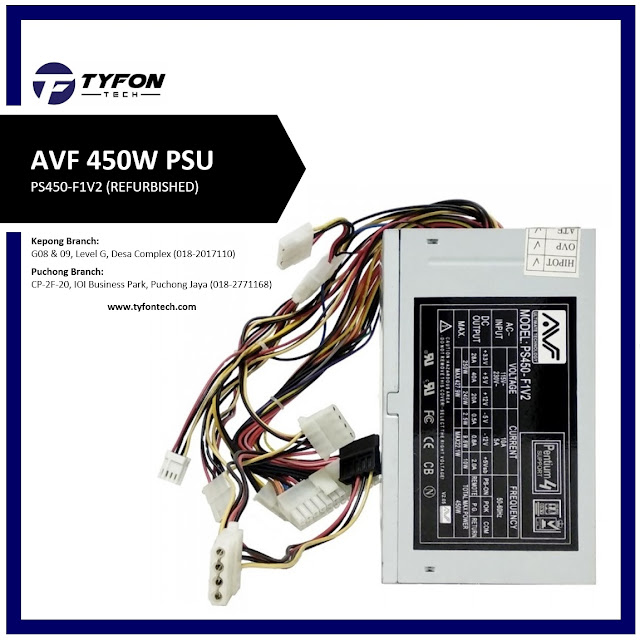 AVF 450W POWER SUPPLY UNIT PSU PS450-F1V2