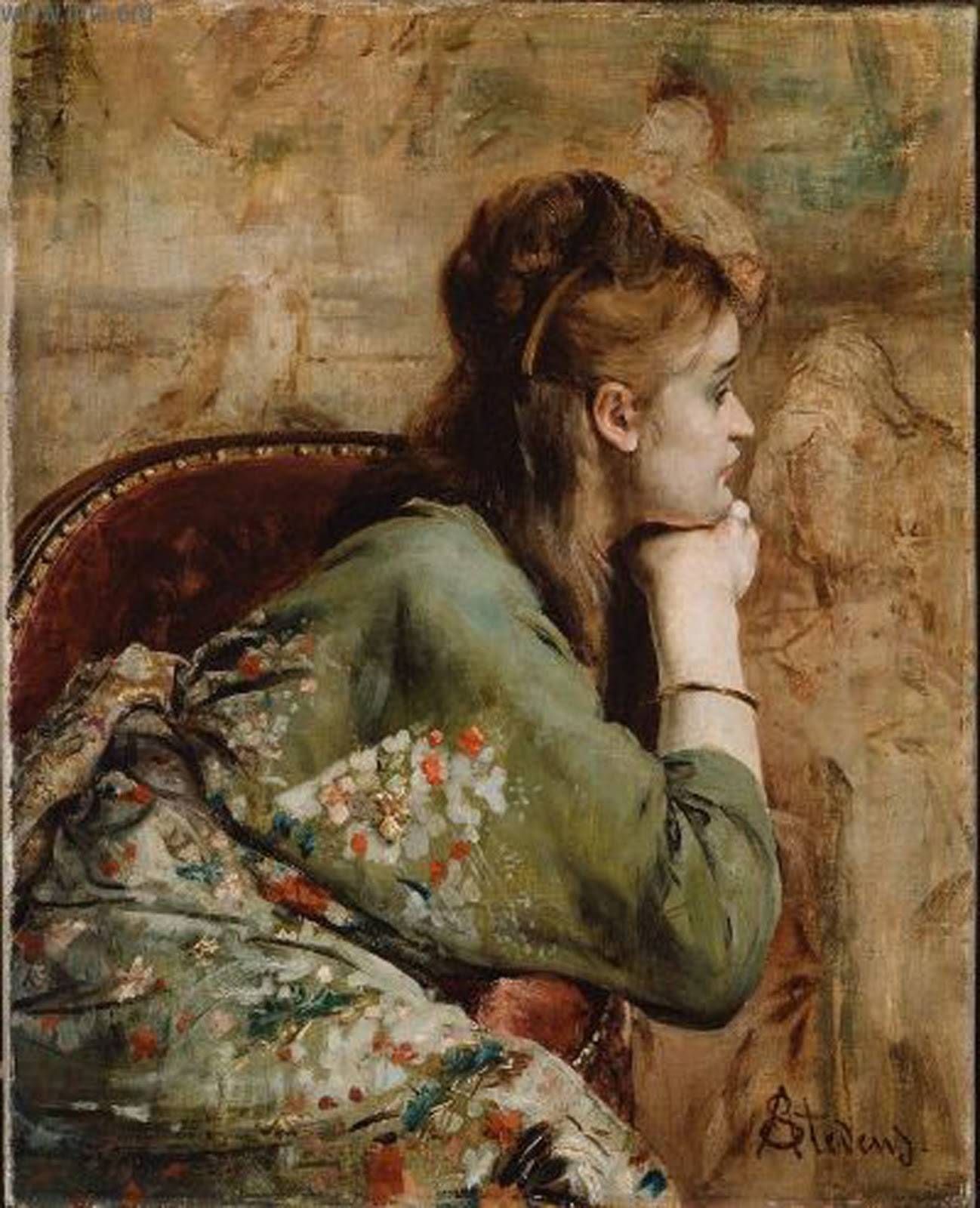 The Poet of Painting ~ Catherine La Rose : Alfred STEVENS (1823-1906)