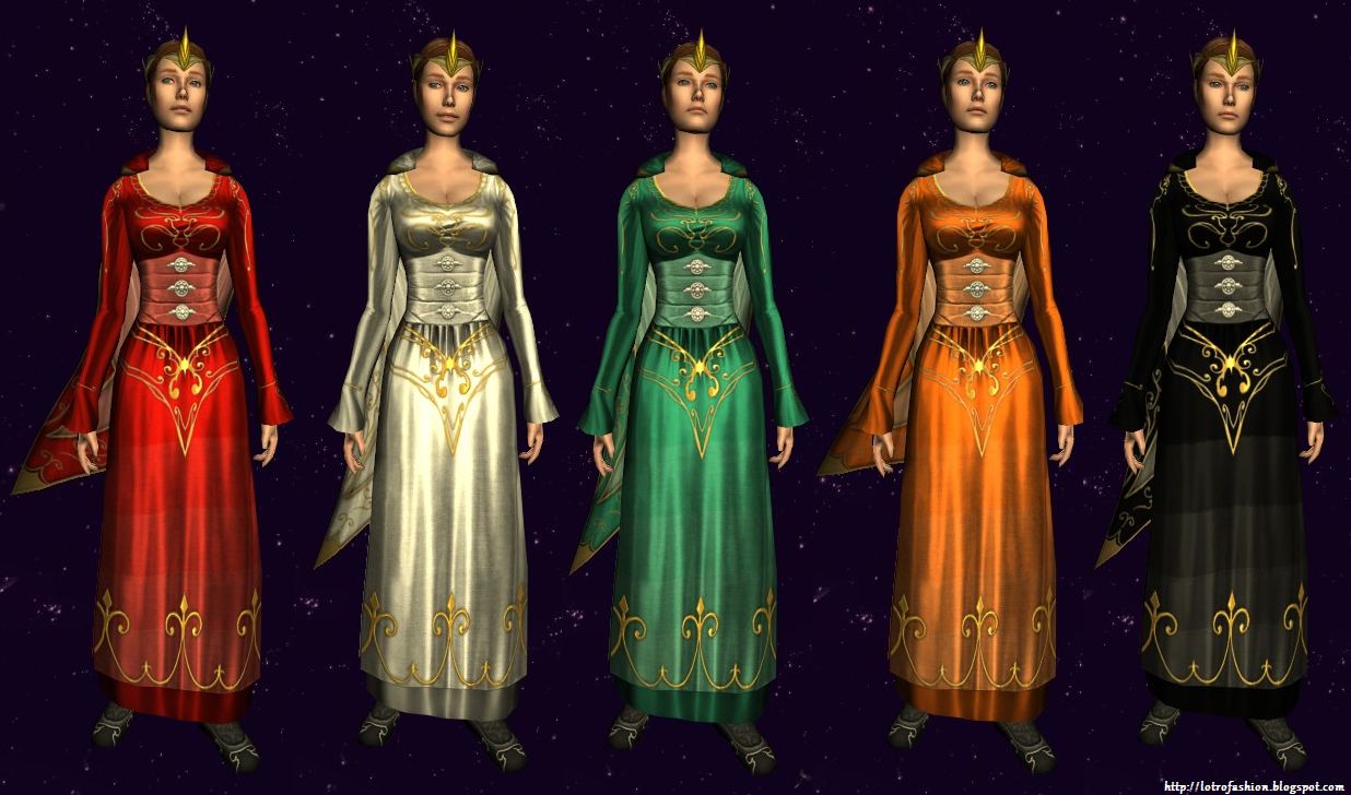 Lotro Fashion: Reveller's Gilded cosmetics - my preciousss!