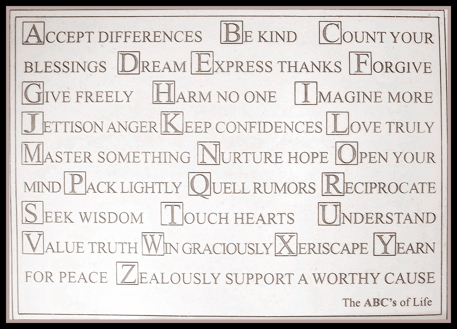 SMFairytales: The ABCs Of Life