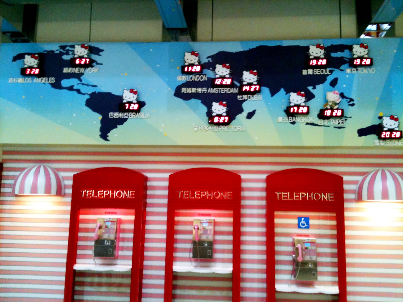 Hello Kitty @ the Taiwan Airport - Red Soles and Red Wine