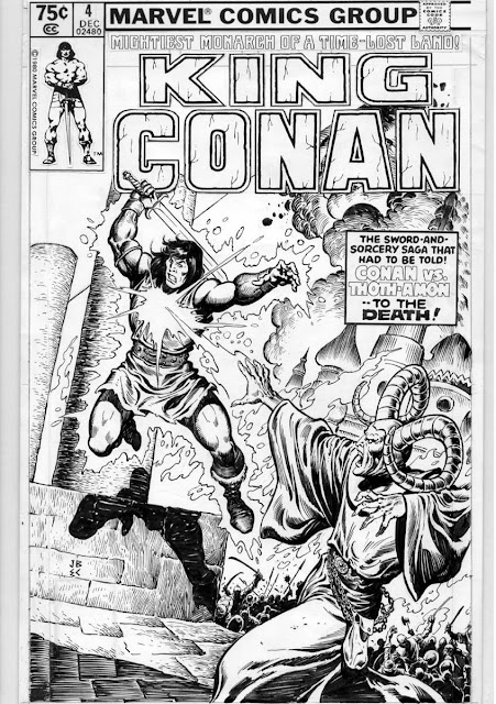 Marvel Comics of the 1980s: 1980 - Anatomy of a Cover - King Conan #4