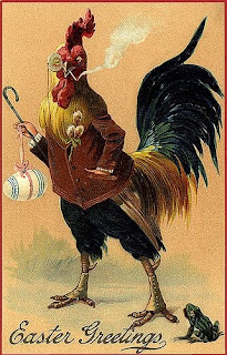 I'm thinking of a....: Vintage Easter Greeting Cards - Bizarre and Strange