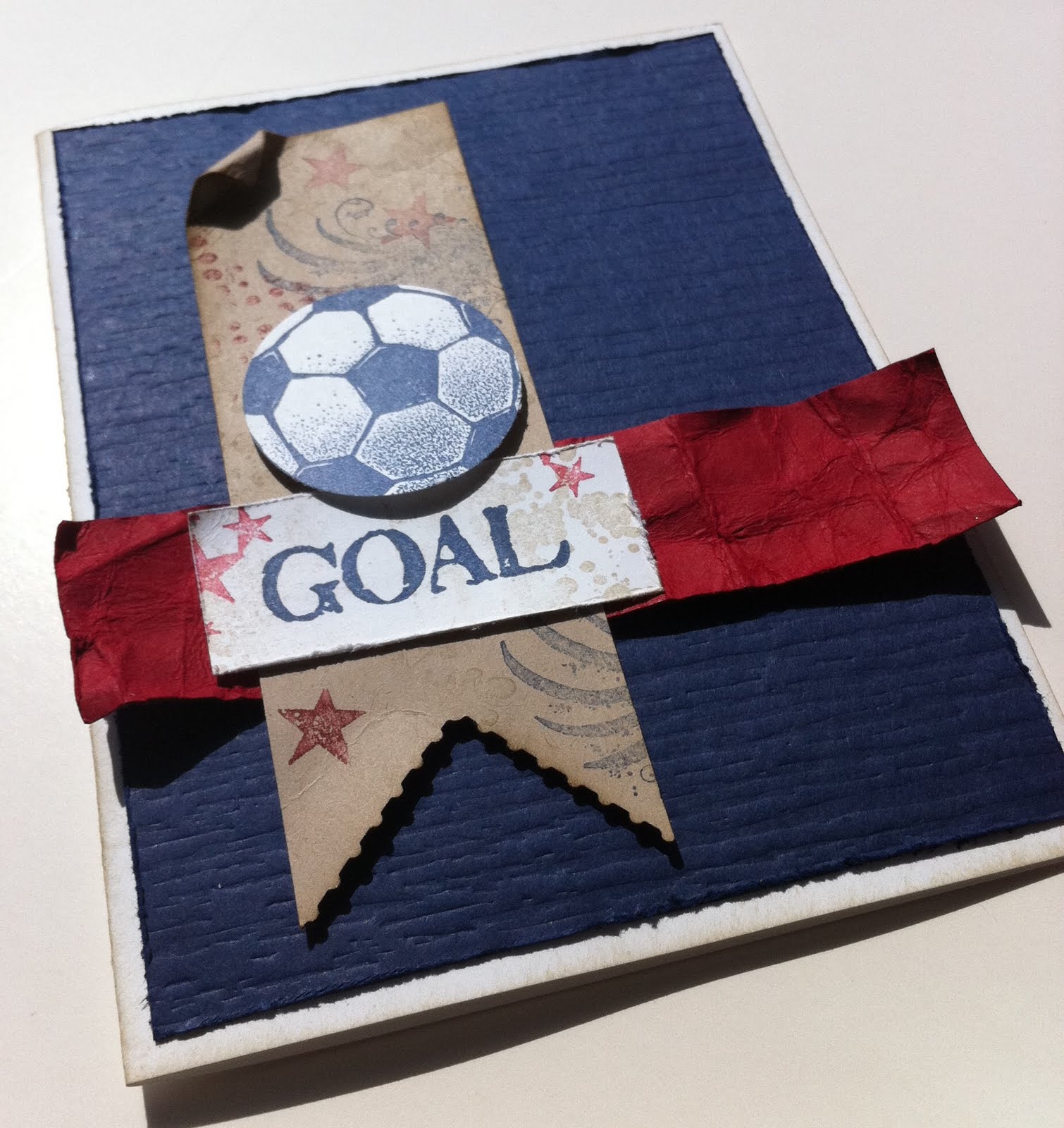 Diary of Two Crafty Girls: Soccer Card