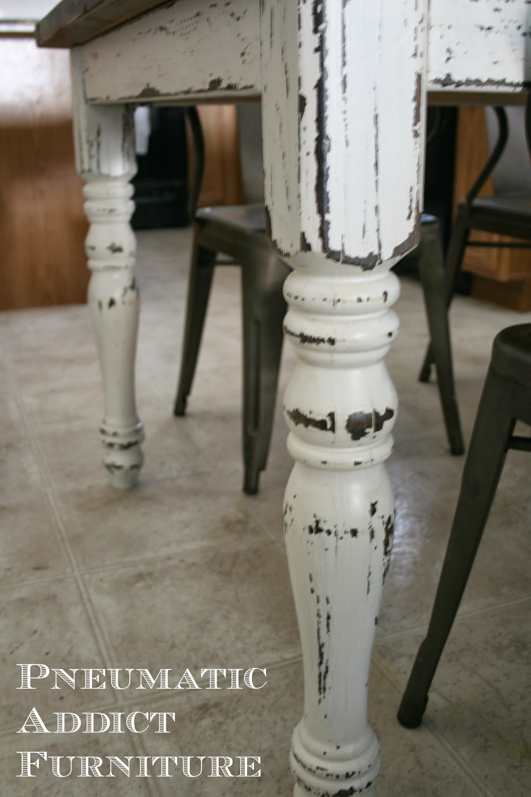 Industrial Farmhouse Table | Pneumatic Addict