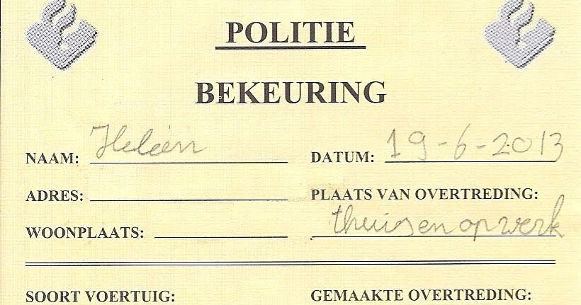 Heleen maakt mee: Bekeuring