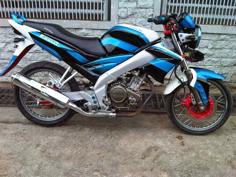 Modifikasi New Vixion Velg Jari-Jari Ring 17