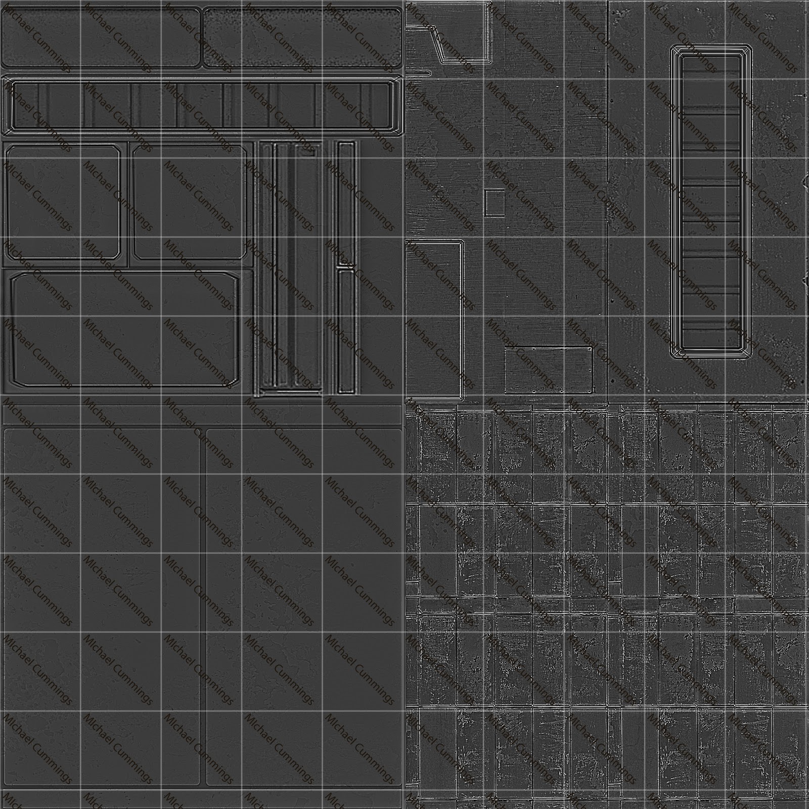Modular Texture Sheet (Cavity Maps, AO Maps, Specular Maps, Detailed ...
