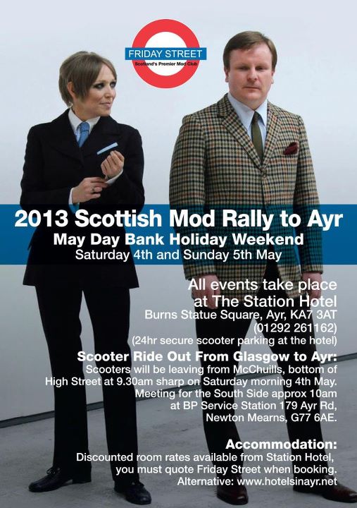 Modernist Society: Scottish Mod Rally to Ayr - May Day Bank Holiday Weekend