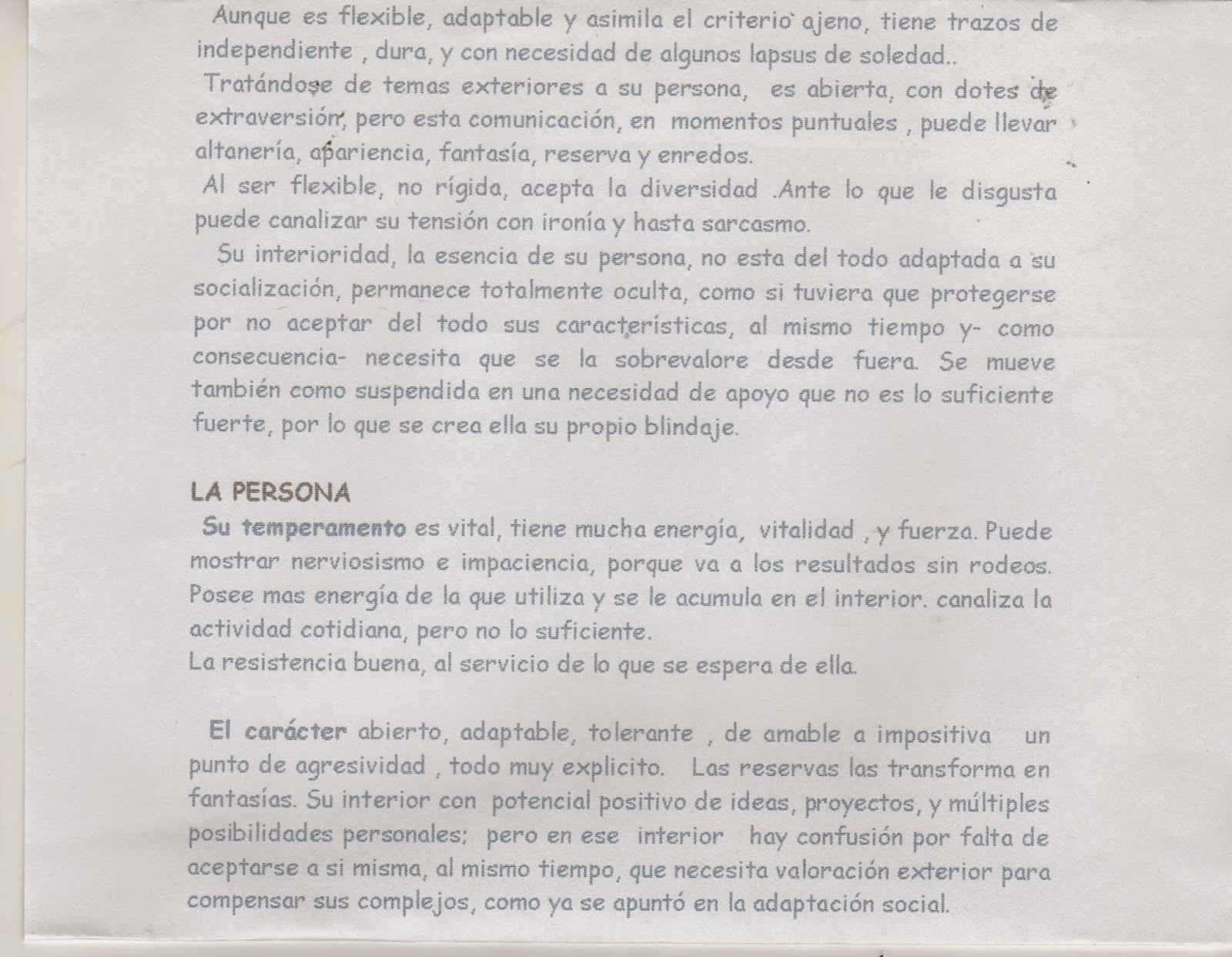 Grafologia, Escritura y Personalidad: Análisis Grafológico de Escritura ... Grafologia, Escritura y Personalidad: Análisis Grafológico de Escritura ...