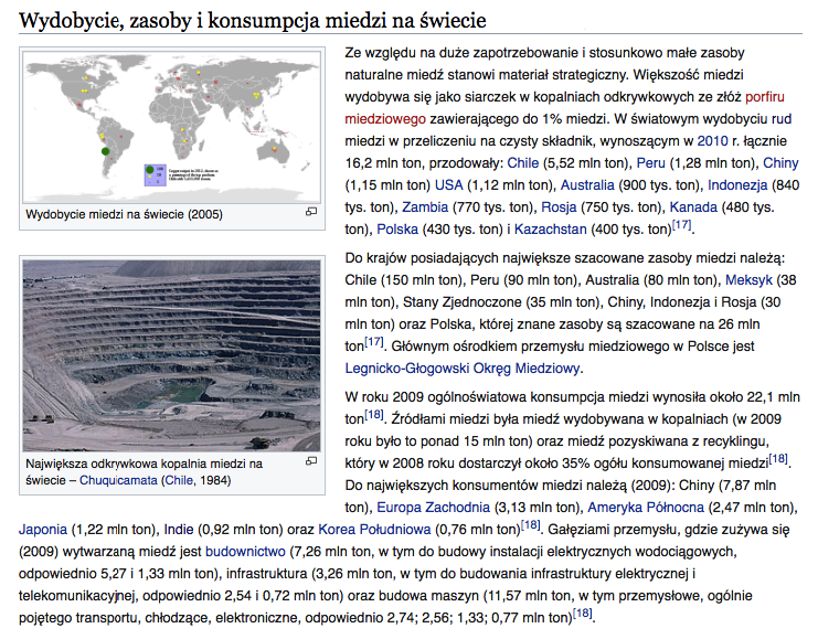 Biologia - nauka o życiu: Miedź.