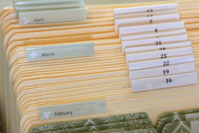 Homestead Revival: Desk Organization: ACTION and TICKLER File