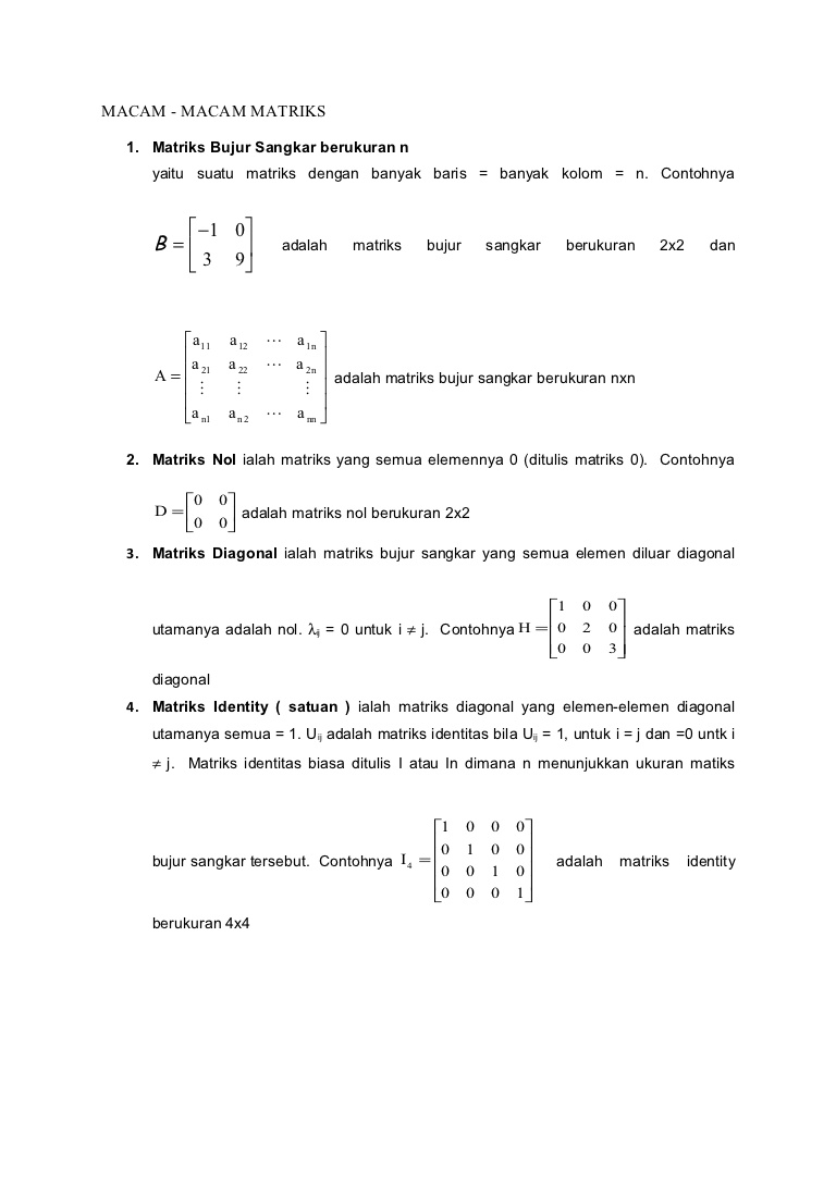 determinan matriks 4x4 - wood scribd indo