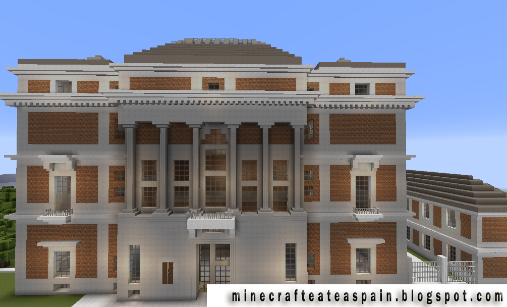 Réplica Minecraft del Museo Nacional del Prado, Madrid, España.