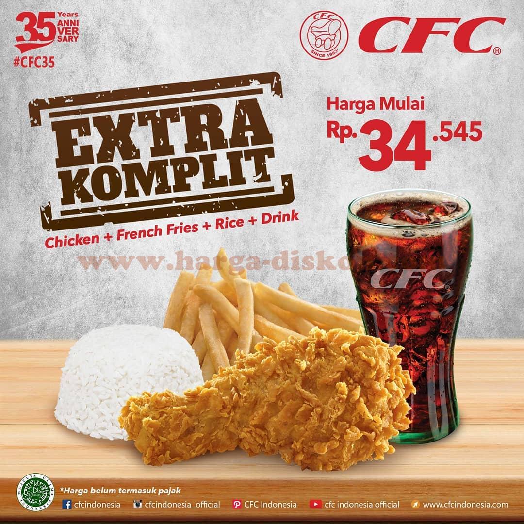 Promo CFC Terbaru Paket Extra Komplit Harga mulai Rp34.545*
