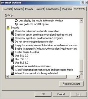 Hard Drive Failure - Data Recovery: Configuring Internet Explorer ...
