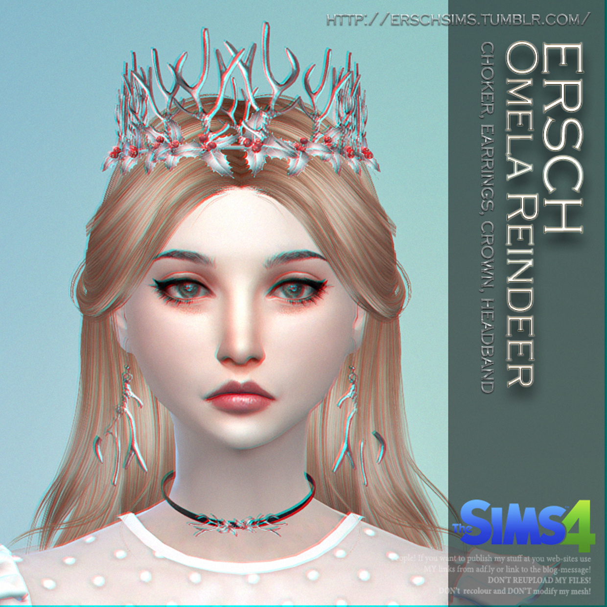 ERSCH - Omela Reindeer Set for TS4 | ErSch Sims