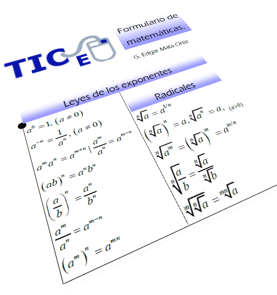 Matemáticas con Tecnología: Formulario de matemáticas.