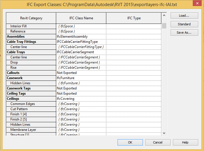 Revit Recess: IFC Import and Export Setup