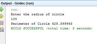 Perimeter of Circle In Java - PROGRAMMING