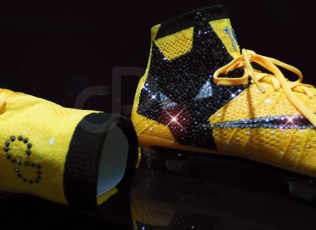 Bakary Sako Reveals Swarovski Crystals Superfly Boots To Celebrate 100 ...