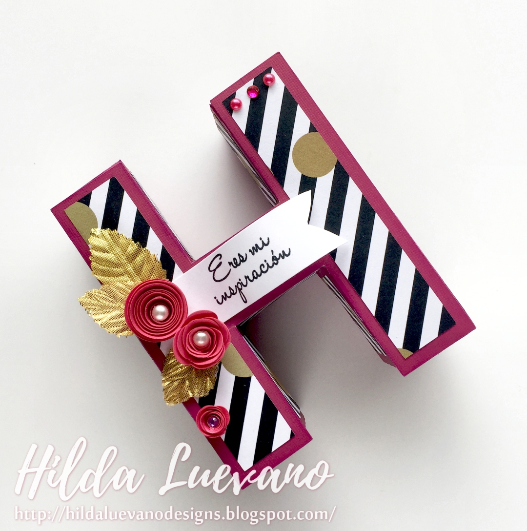 Hilda Designs: Letra 3D H en SDS