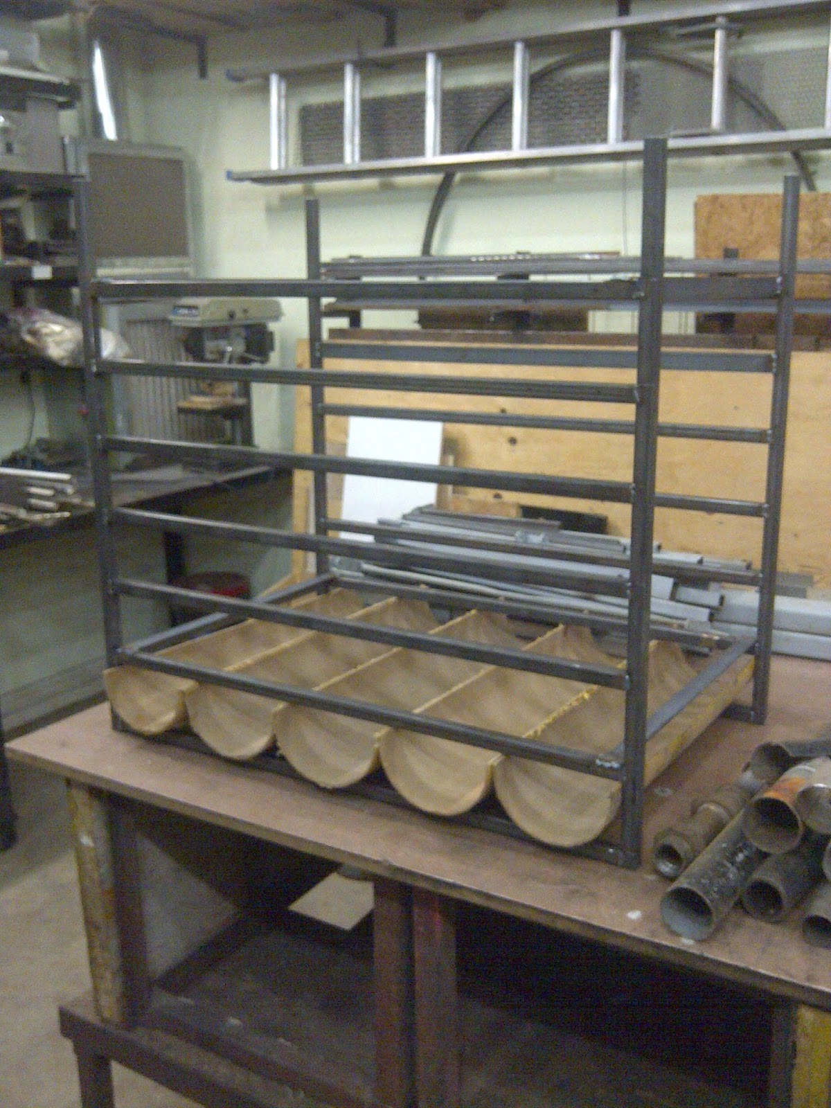 Another Day Another Project: Scrap Metal Storage Shelf