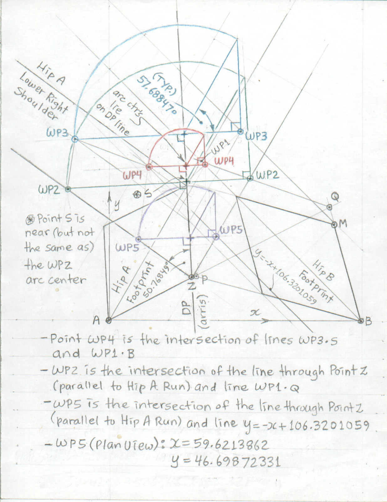 Roof Framing Geometry: When Hips Collide #2