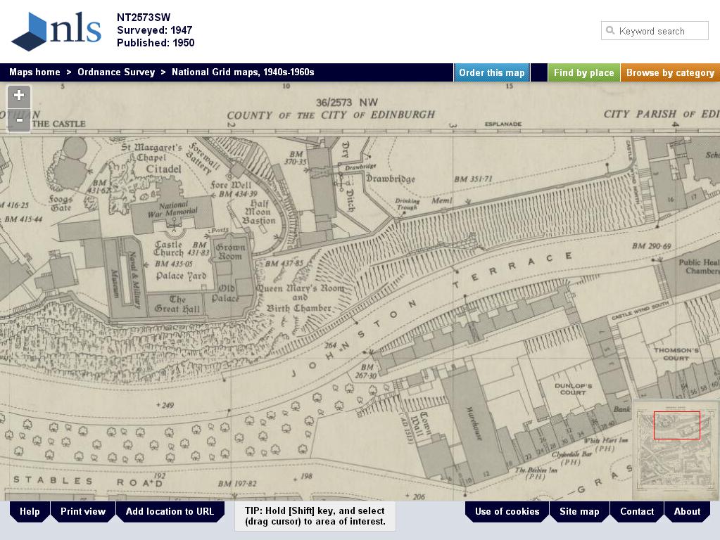 The GENES Blog: Post-WW2 Edinburgh and London OS maps online