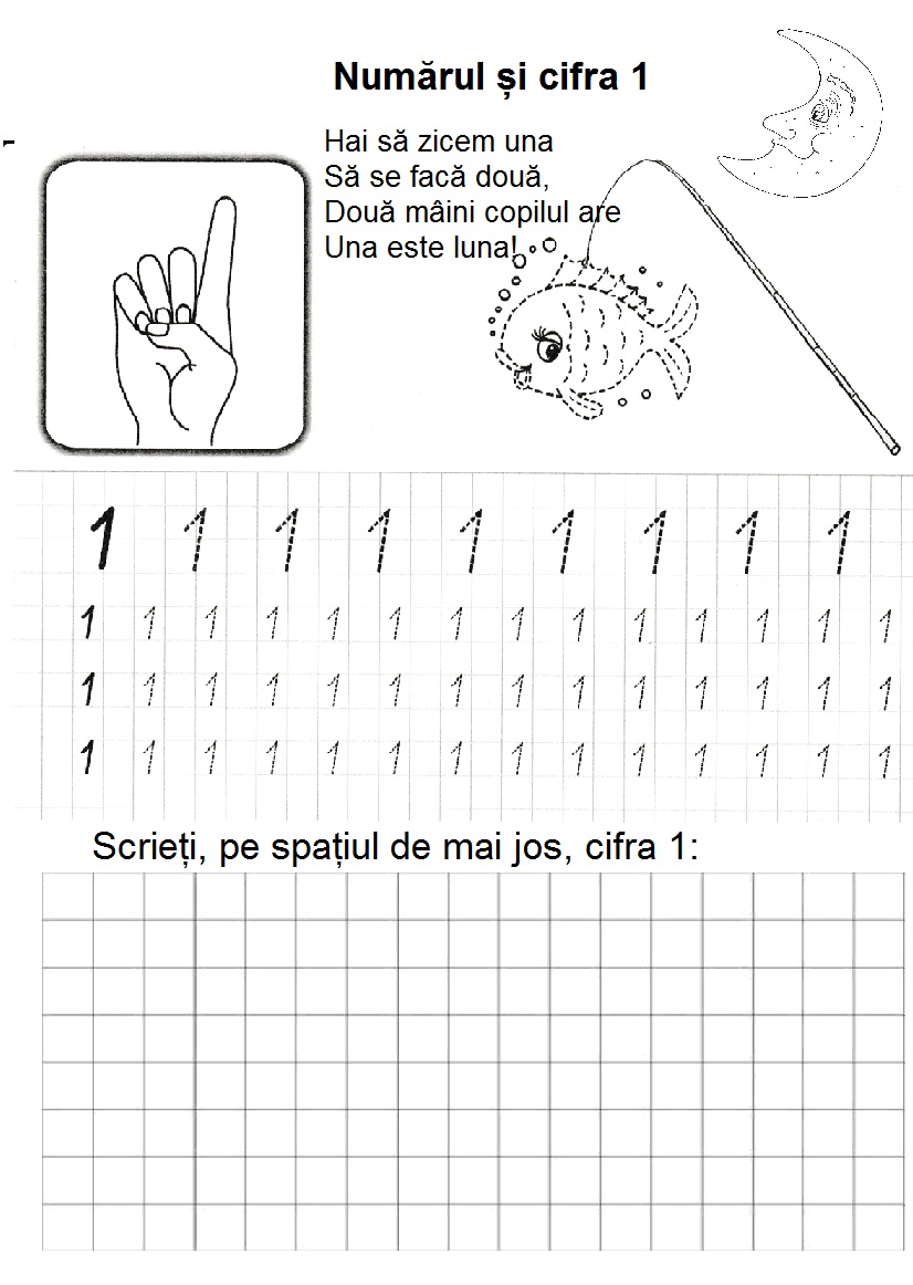 Lumea lui Scolarel...: Clasa pregătitoare:Numărul și cifra 1