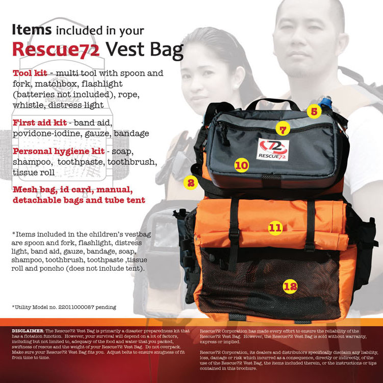 The Rescue72 Vest Bag Preparing Filipinos for Disasters