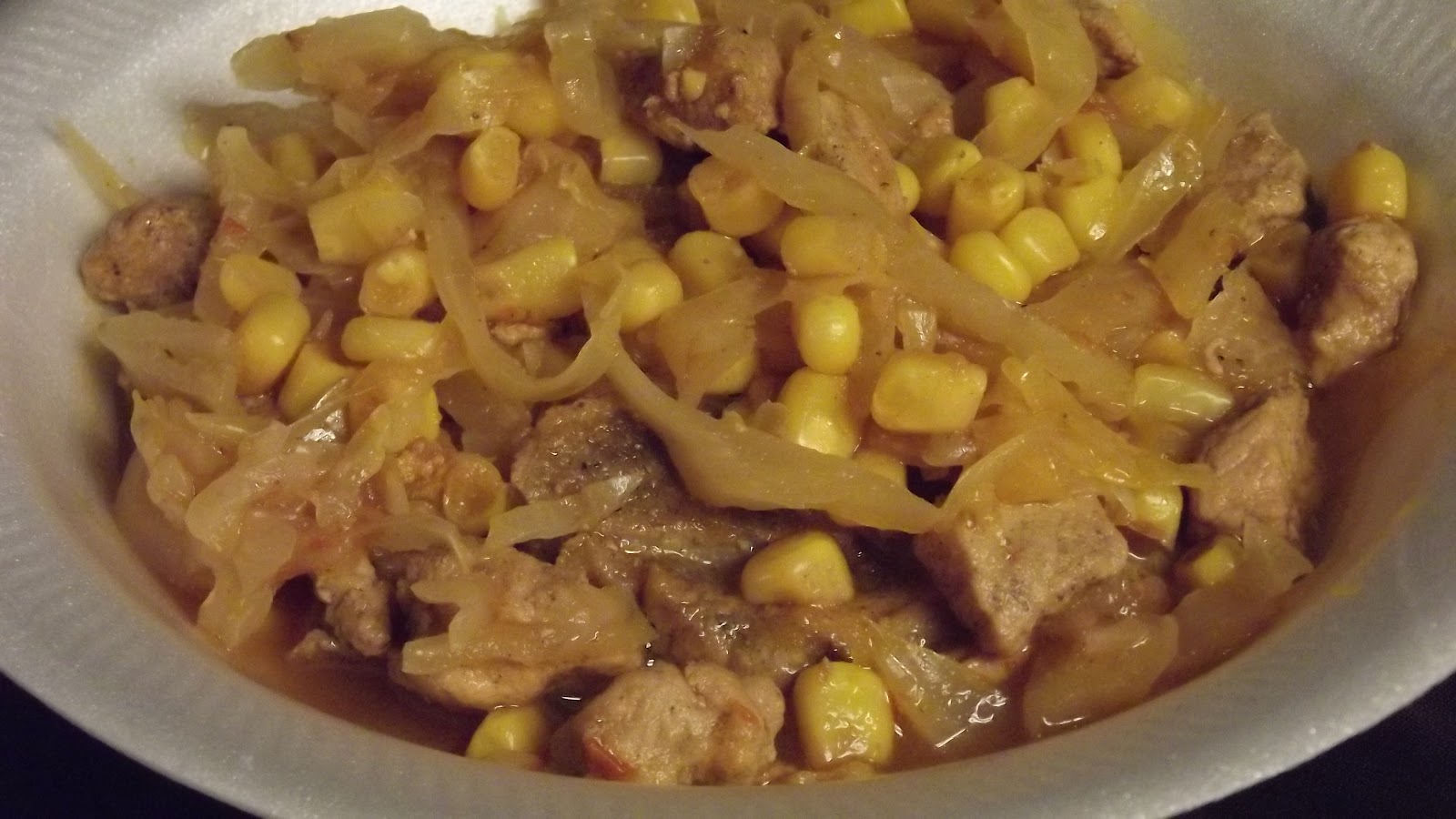 Carne puerco con repollo