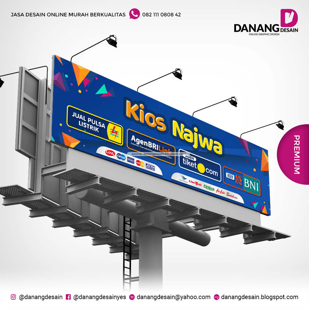 Contoh Desain Spanduk Banner Loket Pembayaran BRI Link - Contoh Desain ...