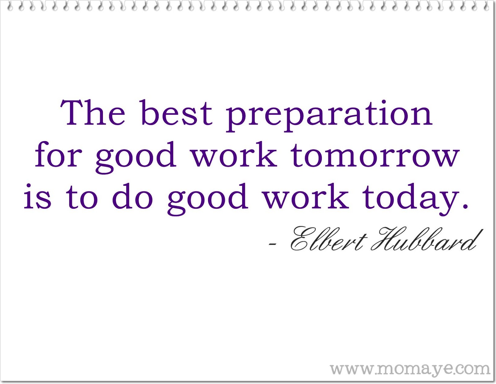 Daily Inspiration: Do Good Work Today