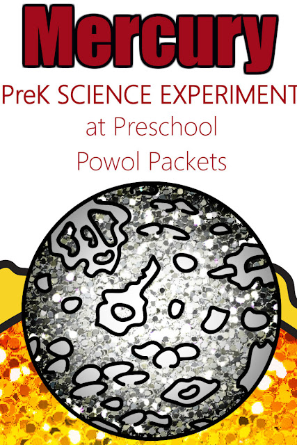 Planet Mercury Preschool Science Experiment | Solar System Space Theme ...