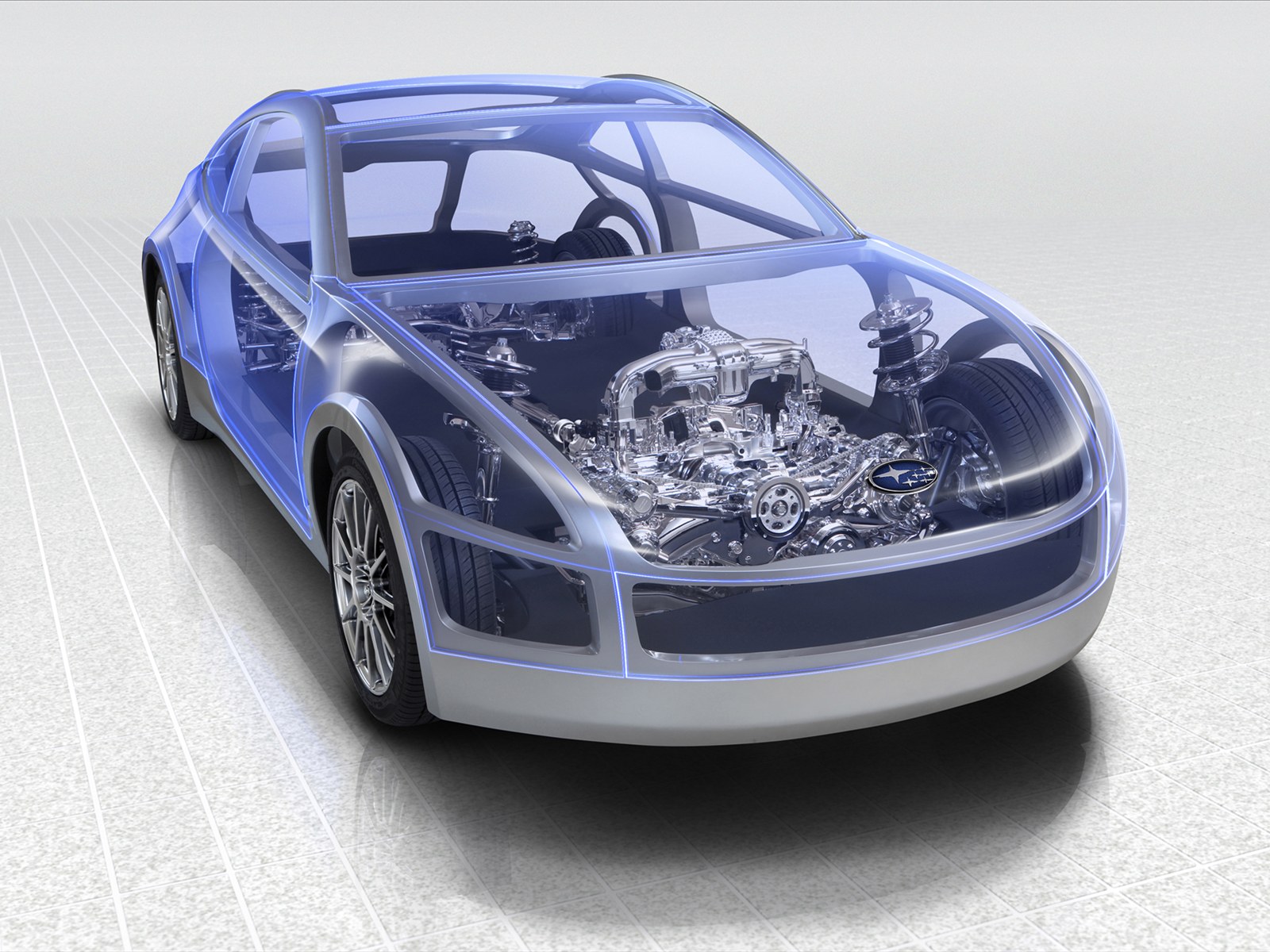 2011 - Subaru Boxer Sports Car Architecture (Full Pic)