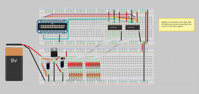 74HC595 Shift Register IC Vcc - Raspberry Pi Forums