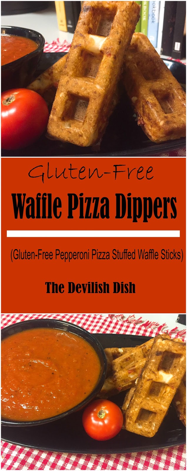 The Devilish Dish: {Gluten-Free} Waffle Pizza Dippers