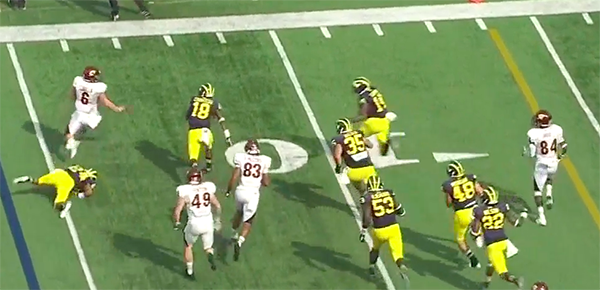 Burgeoning Wolverine Star: Wide nine defensive front